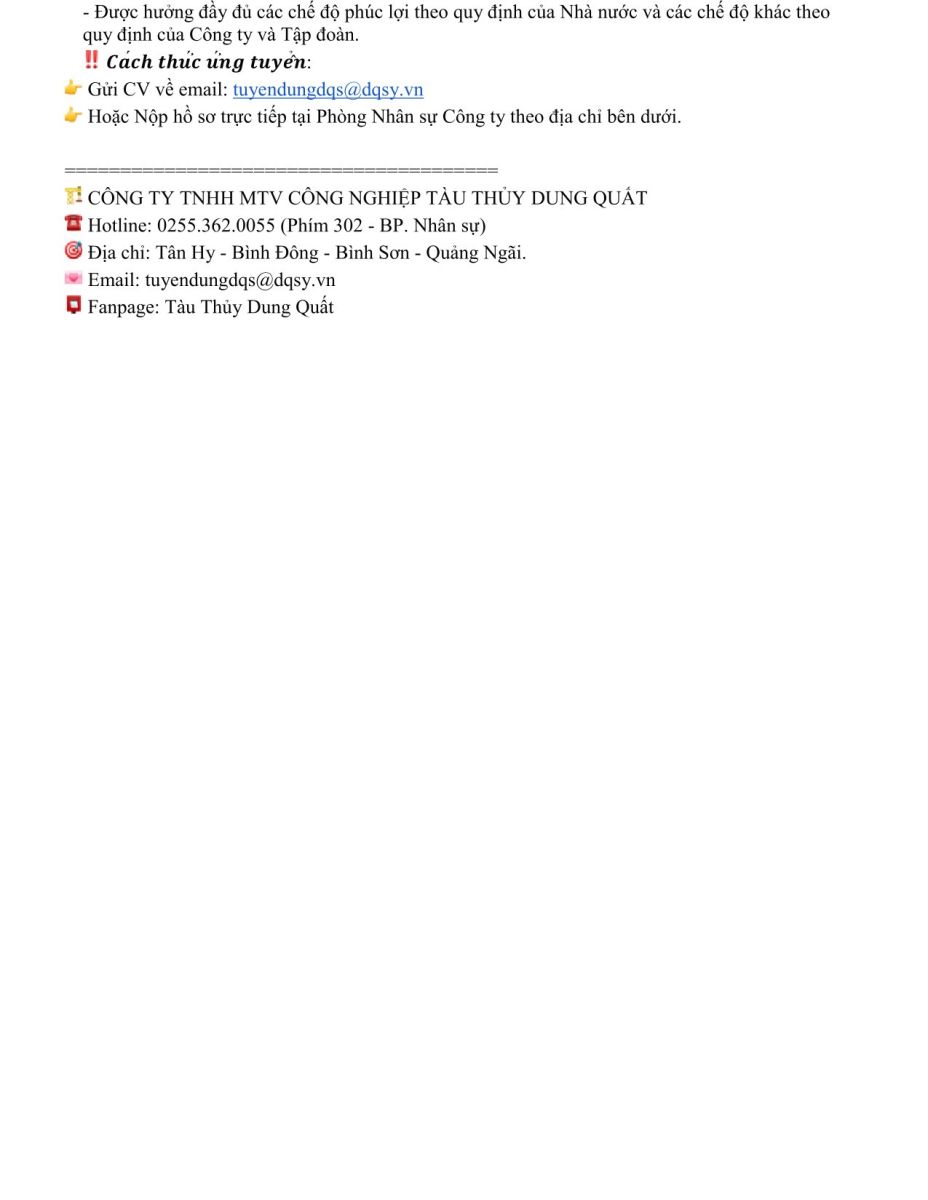 Tuyển dụng - PVSM